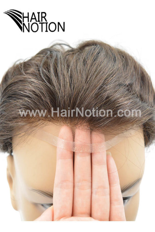 Men's Lace Frontal | 2"x10" Full French Lace Base| Invisible Hairline