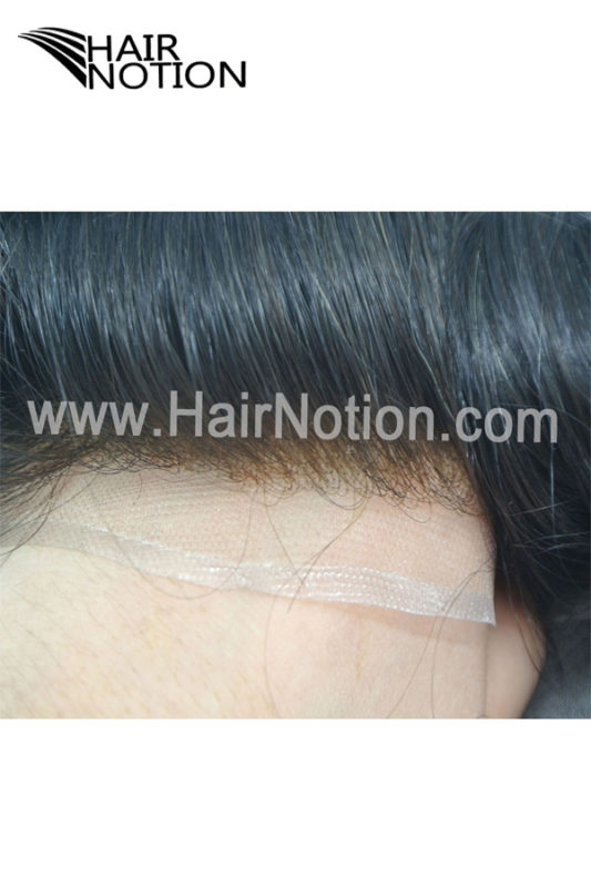 Mens Lace front hair systems | Natural Hairline Mono Lace Toupee
