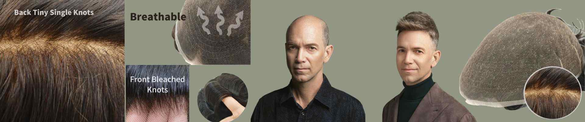 Invisible Hairline Swiss Lace Hair System | Breathable Full swiss Lace ...