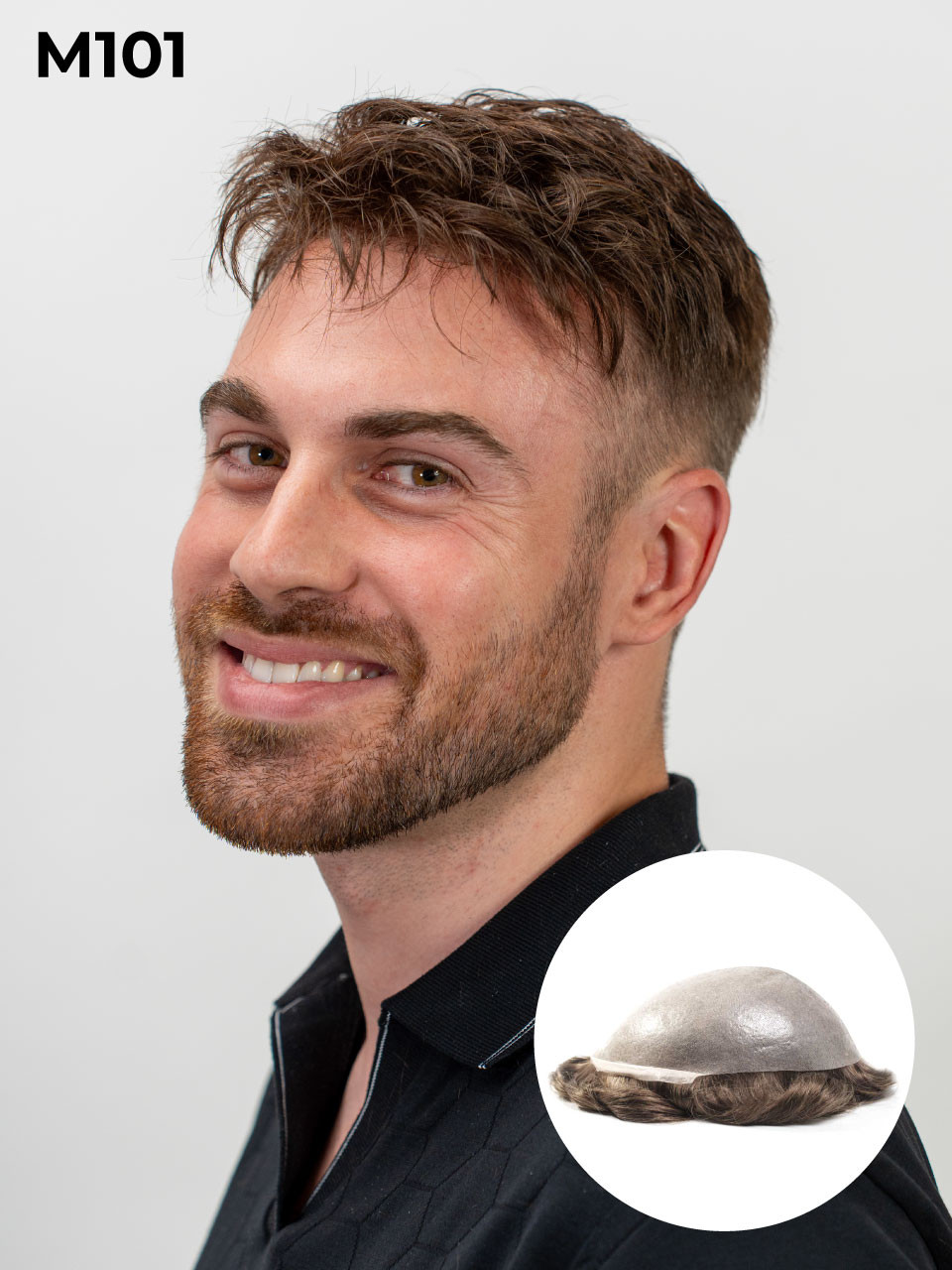 Mens Gray Wig - Professional Factory Guide