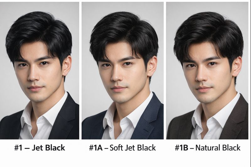 Difference Between #1, #1A, and #1B Men’s Hair System Colors – How to ...